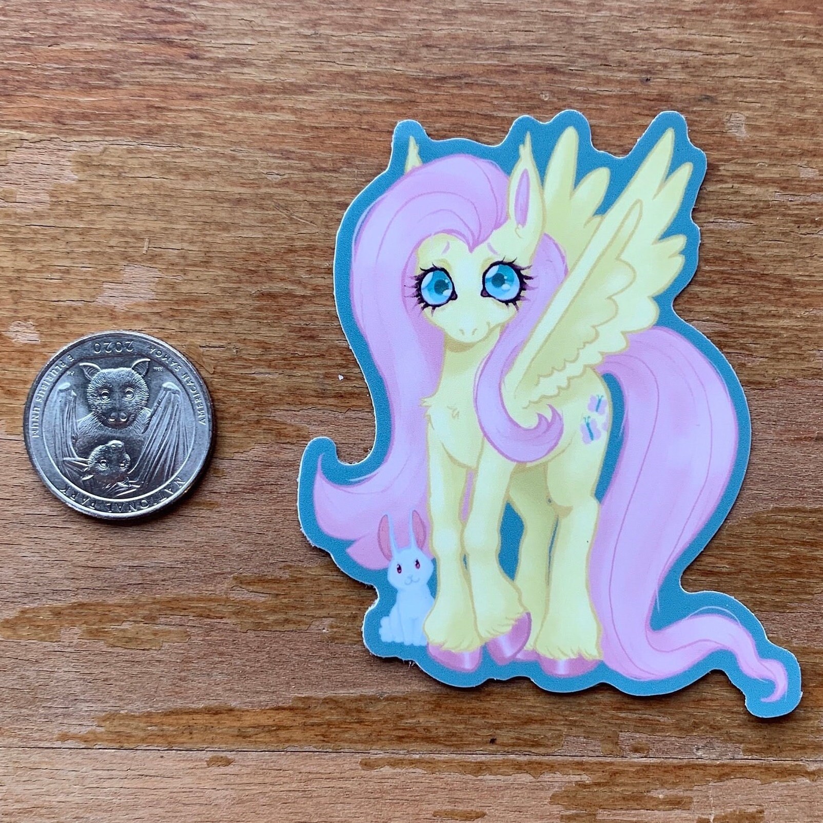 MLP Fluttershy Vinyl Sticker - Etsy