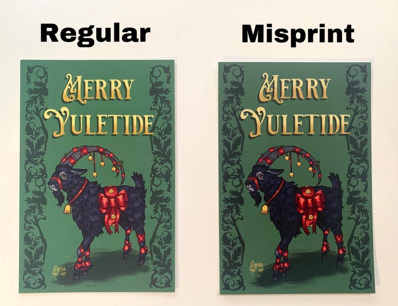 Merry Yuletide Postcard - Etsy