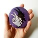 Devil Makes Work Hand Mirror, Compact Mirror Shadow Devil, Beauty ...