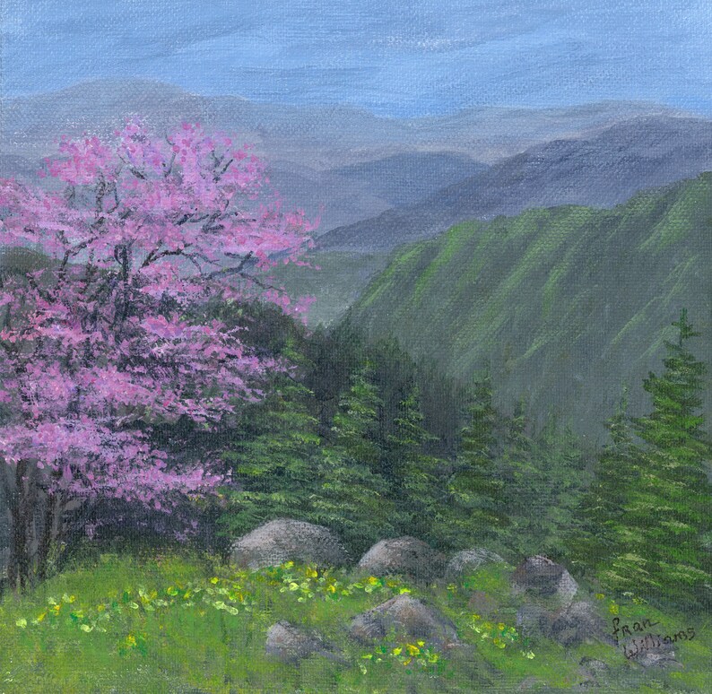 Great Smoky Mountains National Park Print | National Park Art | Smoky ...