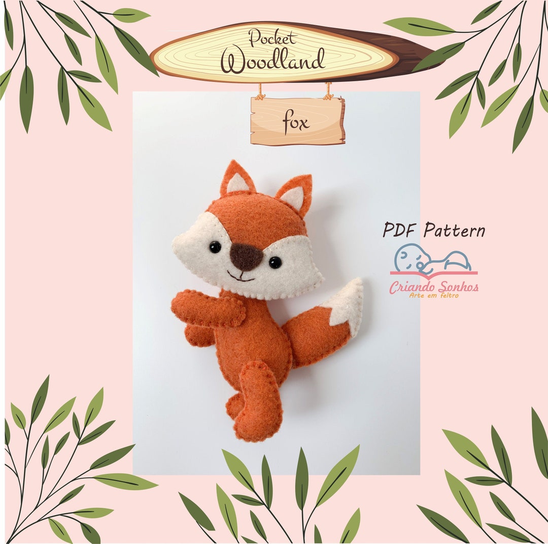 Fox Pattern Woodland Raposa Nursery Decor Bichinhos Da Floresta DIY ...