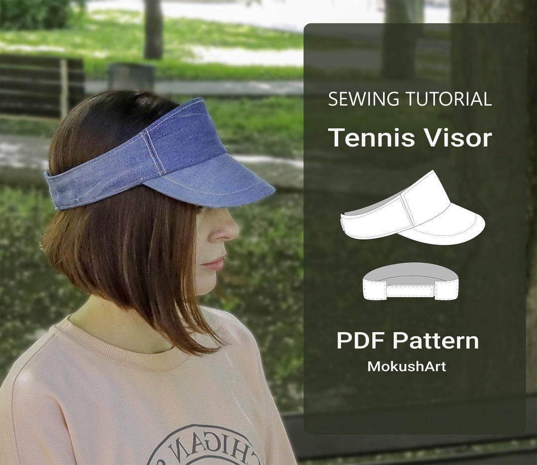 Tennis Visor Sewing Pattern: Beach Hat, Baseball Cap (PDF Pattern) - Etsy