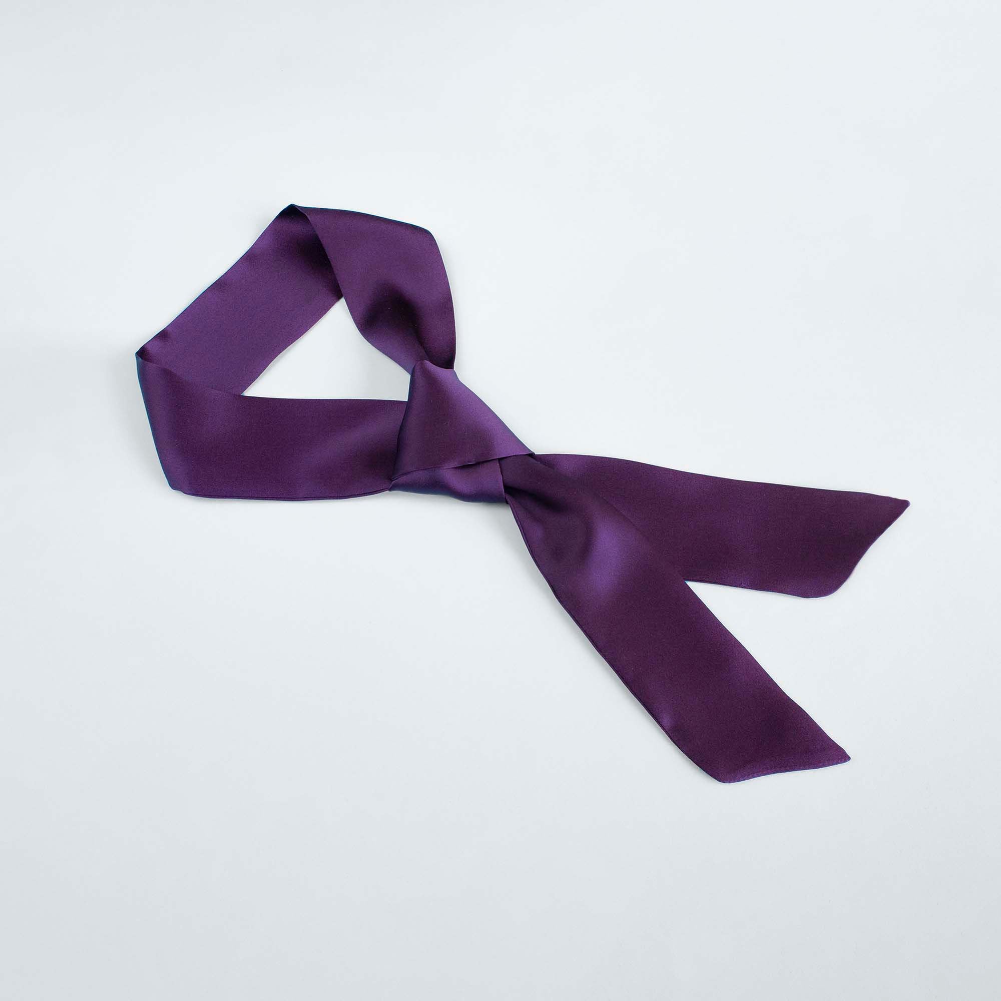 Deep Purple 100% Silk Neck Scarf | Etsy