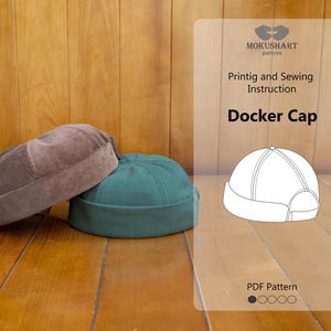 Docker Cap Sewing Pattern: 5 Sizes (PDF Download) - Etsy