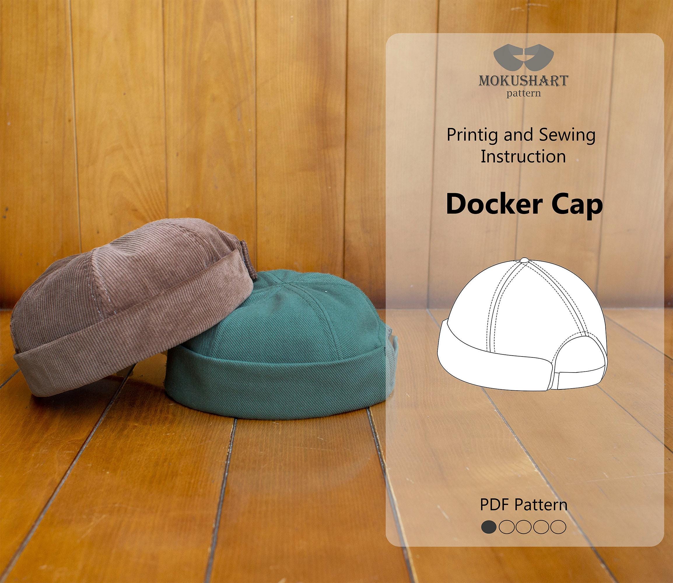 Docker Cap Sewing Pattern: 5 Sizes (PDF Download) - Etsy