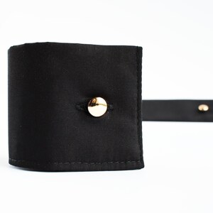 Handmade Black Cotton Detachable Cuffs: Vintage Style Wrist Accessories ...