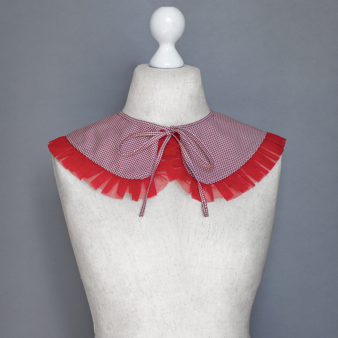Detachable collar Bib necklace Removable Detachable Frill | Etsy