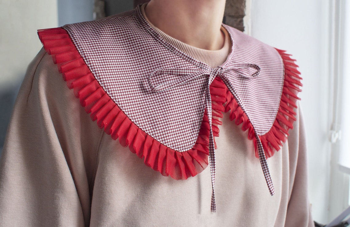 Detachable collar Bib necklace Removable Detachable Frill | Etsy