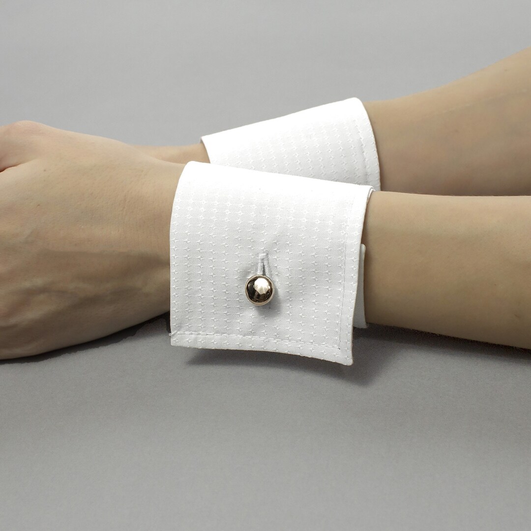 White Cuffs White Fabric Detachable Cuffs Cotton Wrist Cuff - Etsy