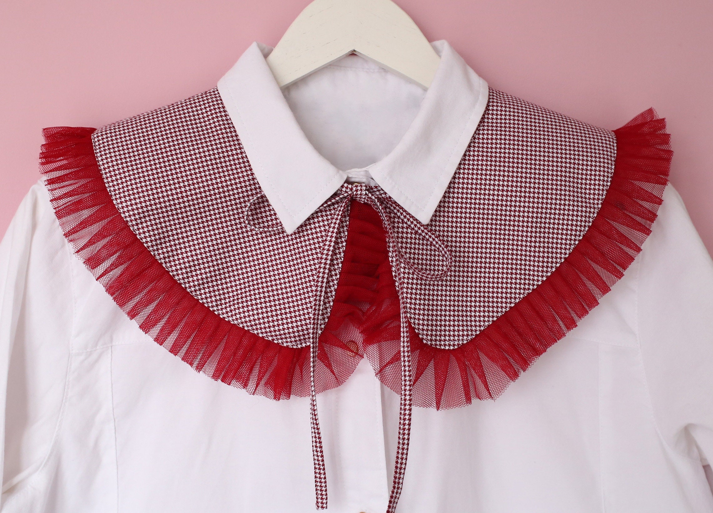 Detachable collar Bib necklace Removable Detachable Frill | Etsy