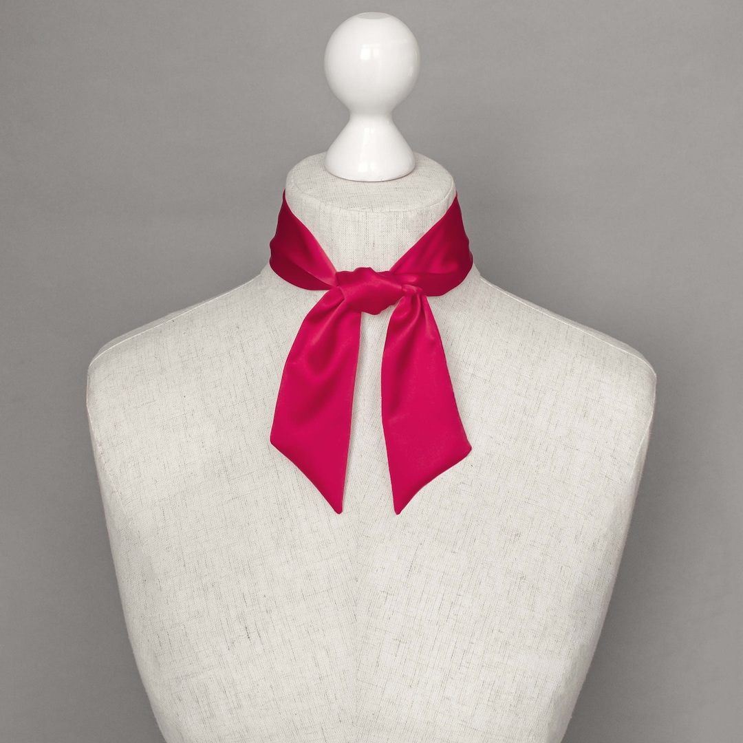 Red Scarf Silk Scarf Scarf Women Satin Scarf Choker Scarf - Etsy