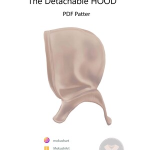 Detachable Hood Sewing Pattern: Easy Women's Style (PDF Downloadable ...