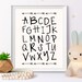 Alphabet Art, Black and White, Alphabet Nursery Decor, Nursery ...