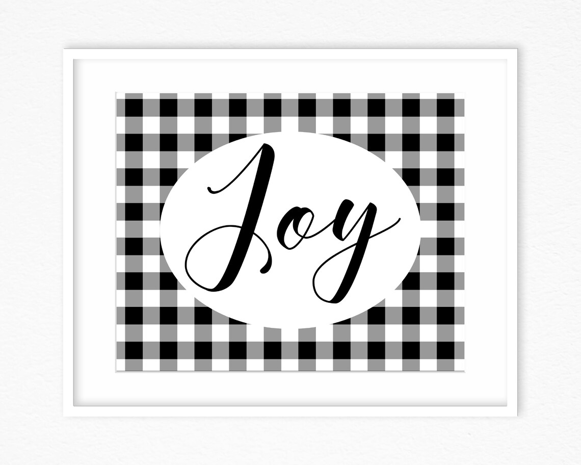 Christmas Printable Joy Christmas Wall Art Holiday Decor - Etsy