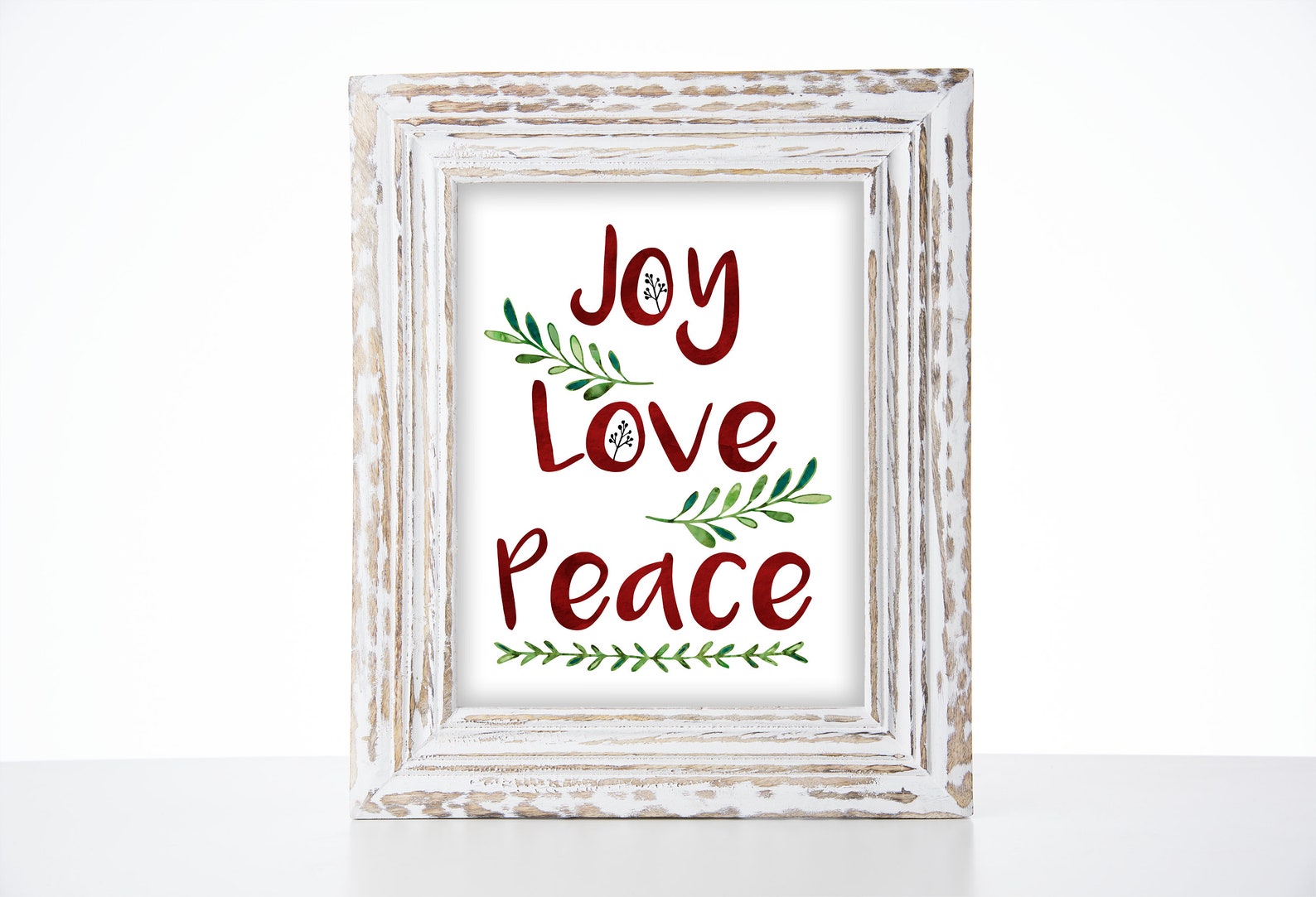 Joy Love Peace, Christmas Printable, Holiday Art , Christmas Printable ...