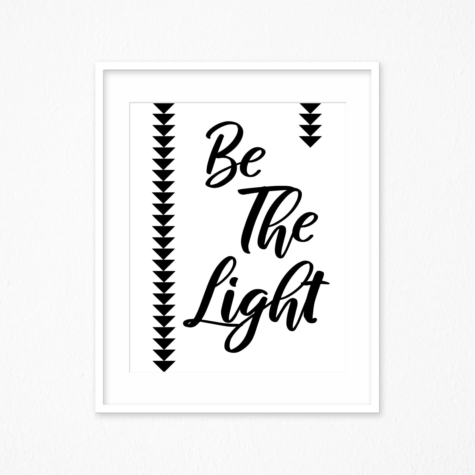 Be the Light Printable, Be the Light Sign, Printable Wall Art ...