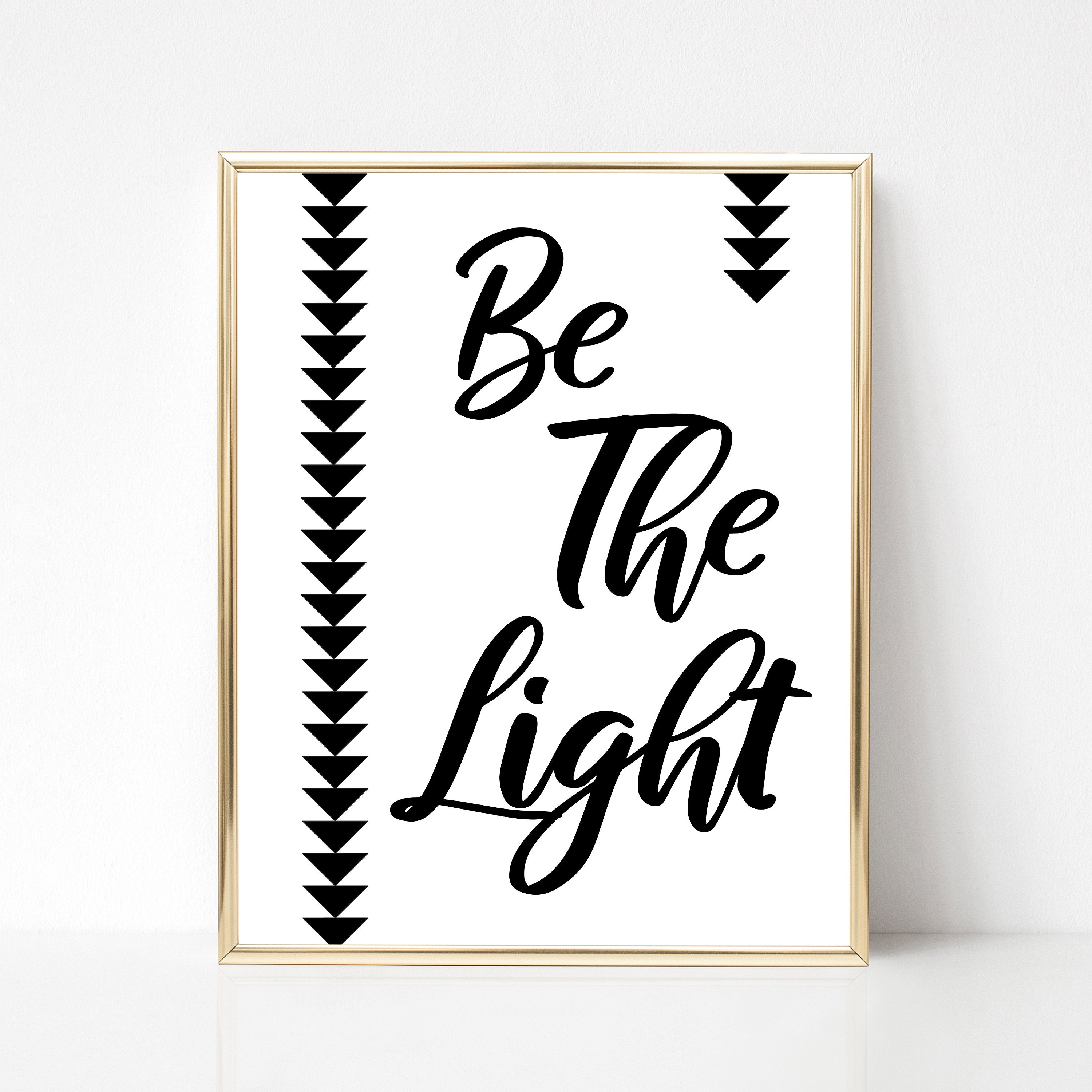 Be the Light Printable Be the Light Sign Printable Wall Art - Etsy