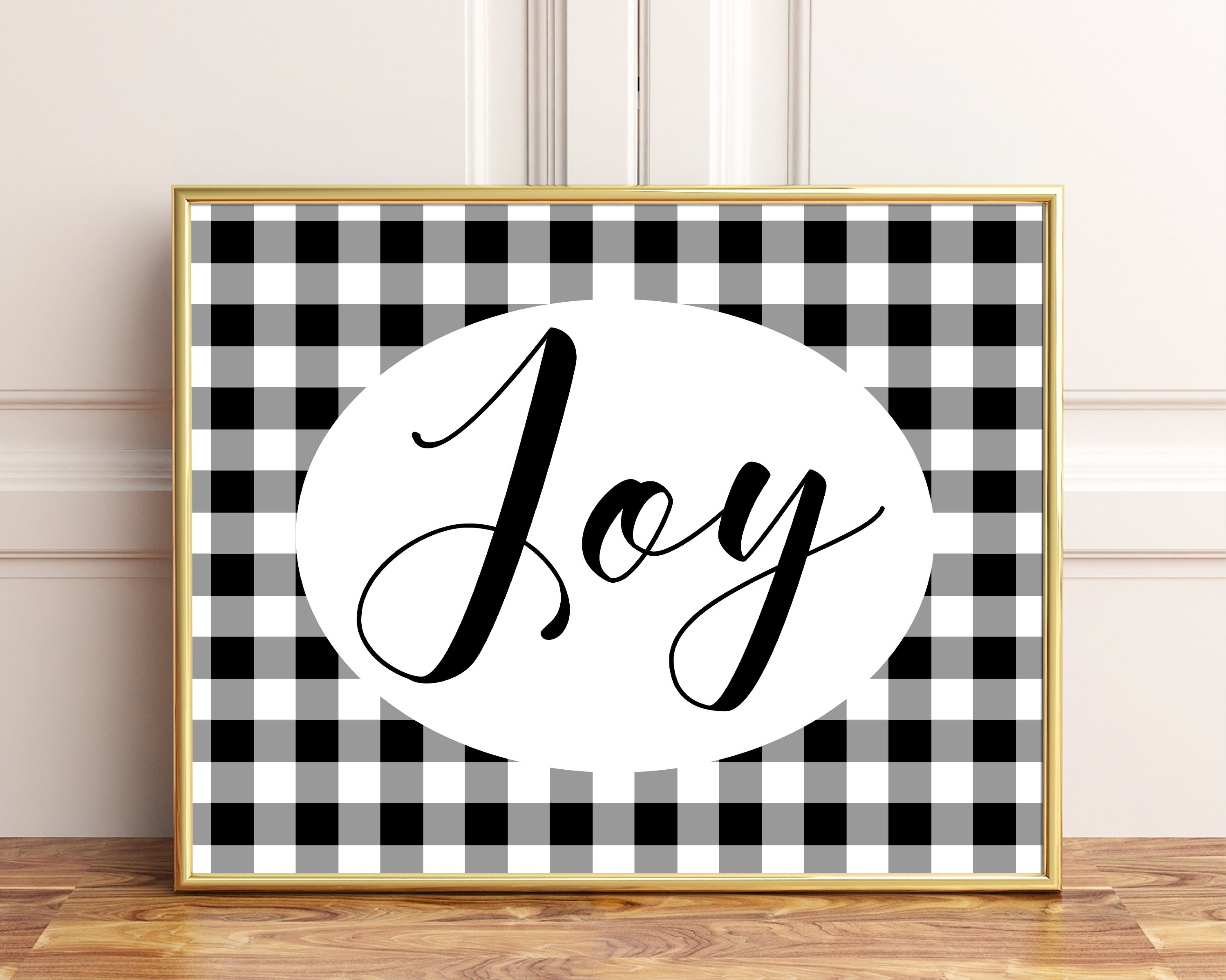 Christmas Printable Joy Christmas Wall Art Holiday Decor - Etsy