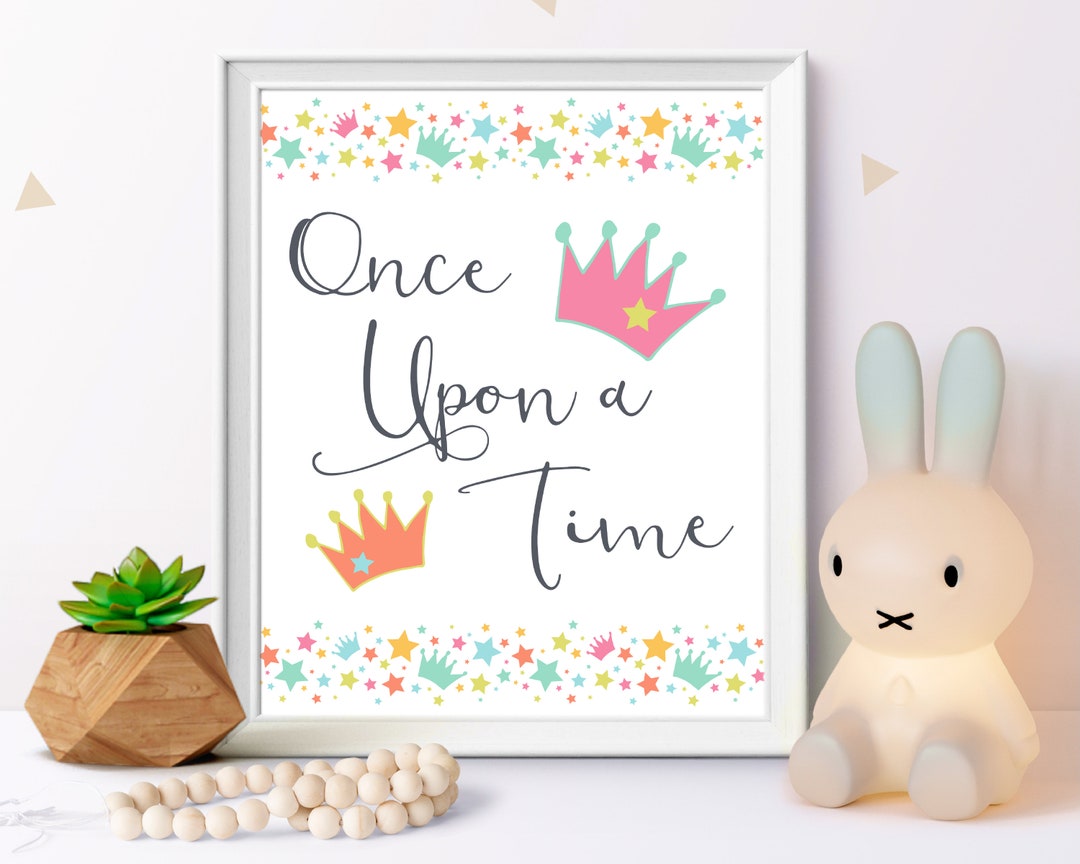 Once Upon a Time, Nursery Printables, Girls Room Art, Boys Room Art ...
