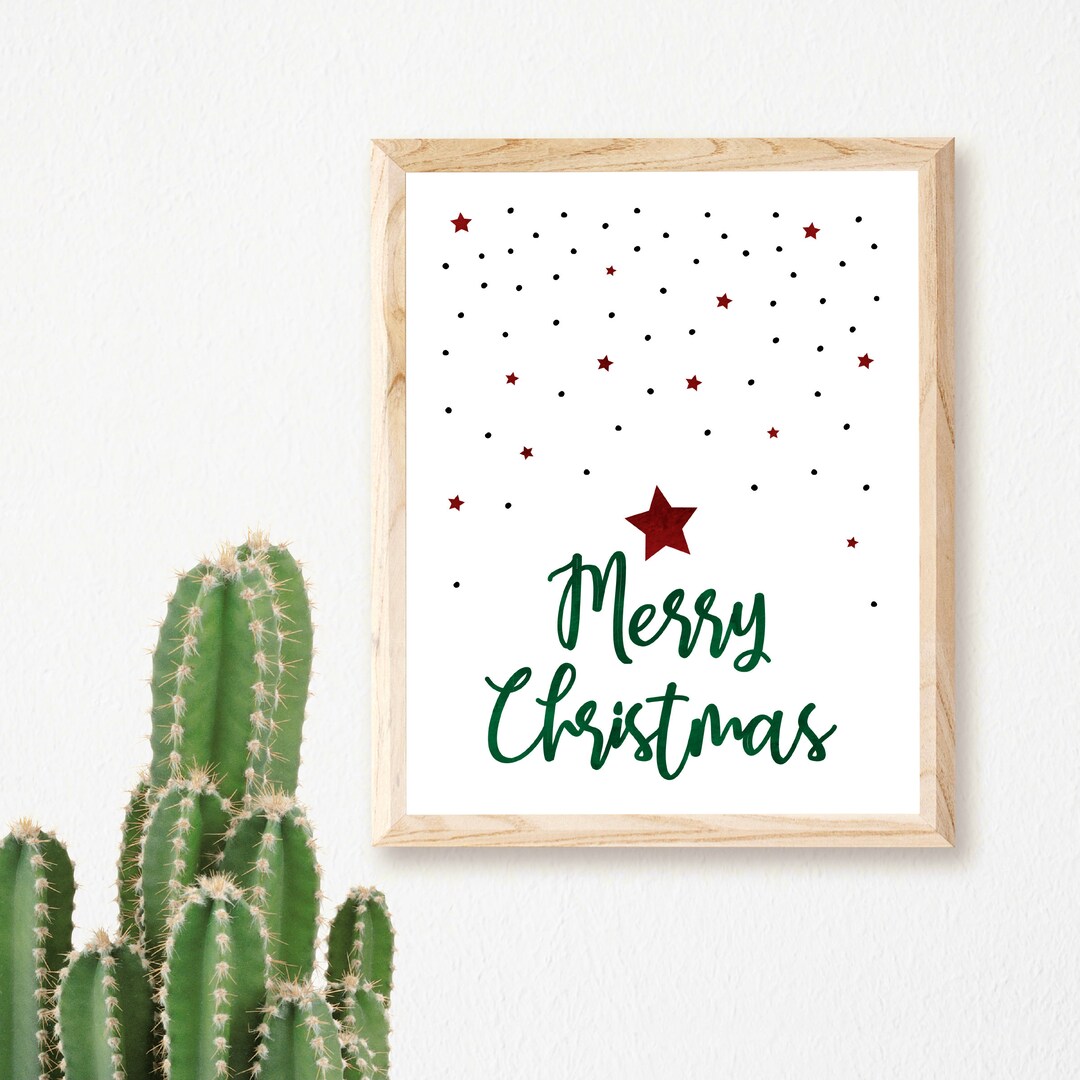 Merry Christmas, Christmas Art, Christmas Printable, Holiday Art ...