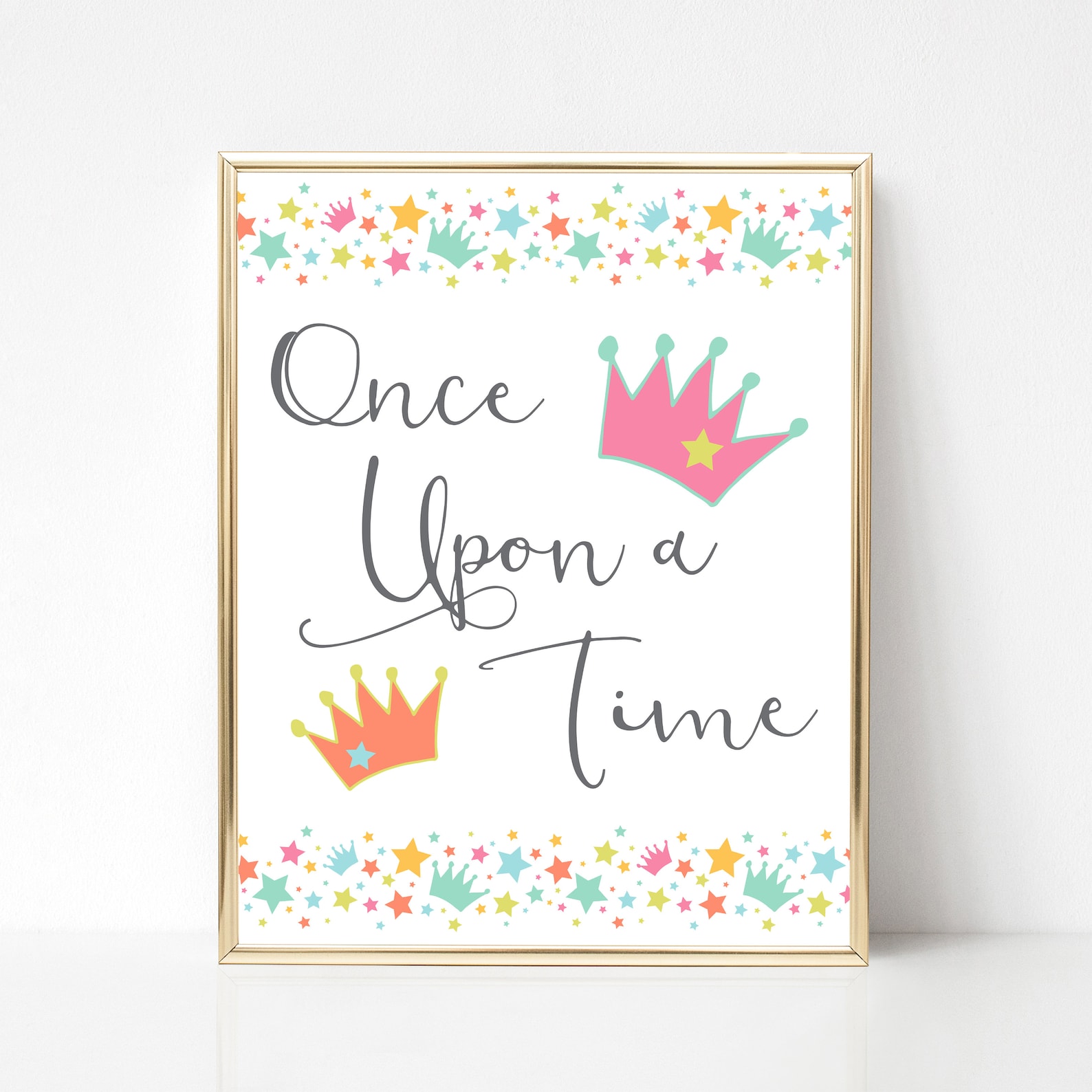 Once Upon a Time, Nursery Printables, Girls Room Art, Boys Room Art ...