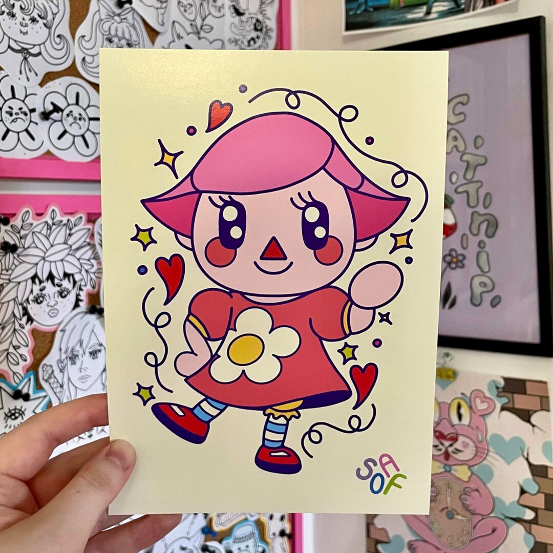 Goofy Animal Crossing A5 Print - Etsy