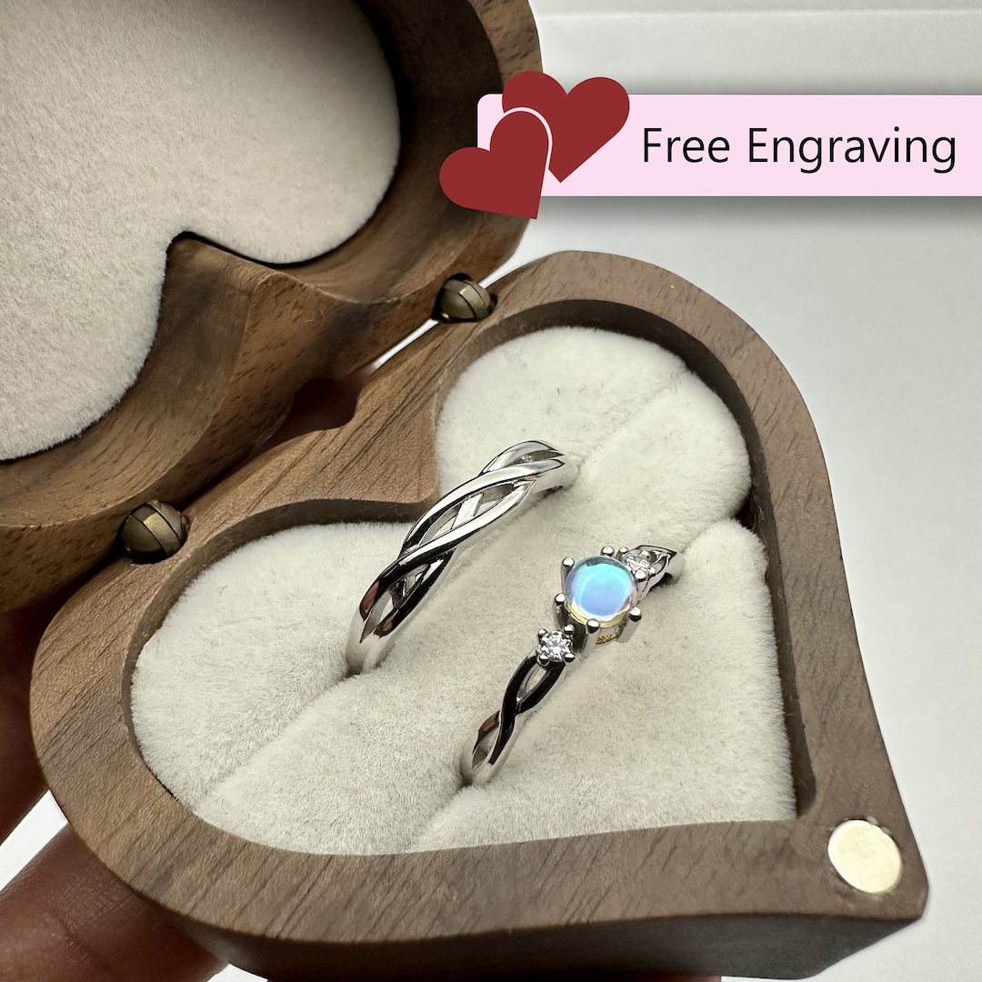 Buy Promise Rings for Couples Matching Rings Adjustable in Size Anniversary Gift Couples Rings ...