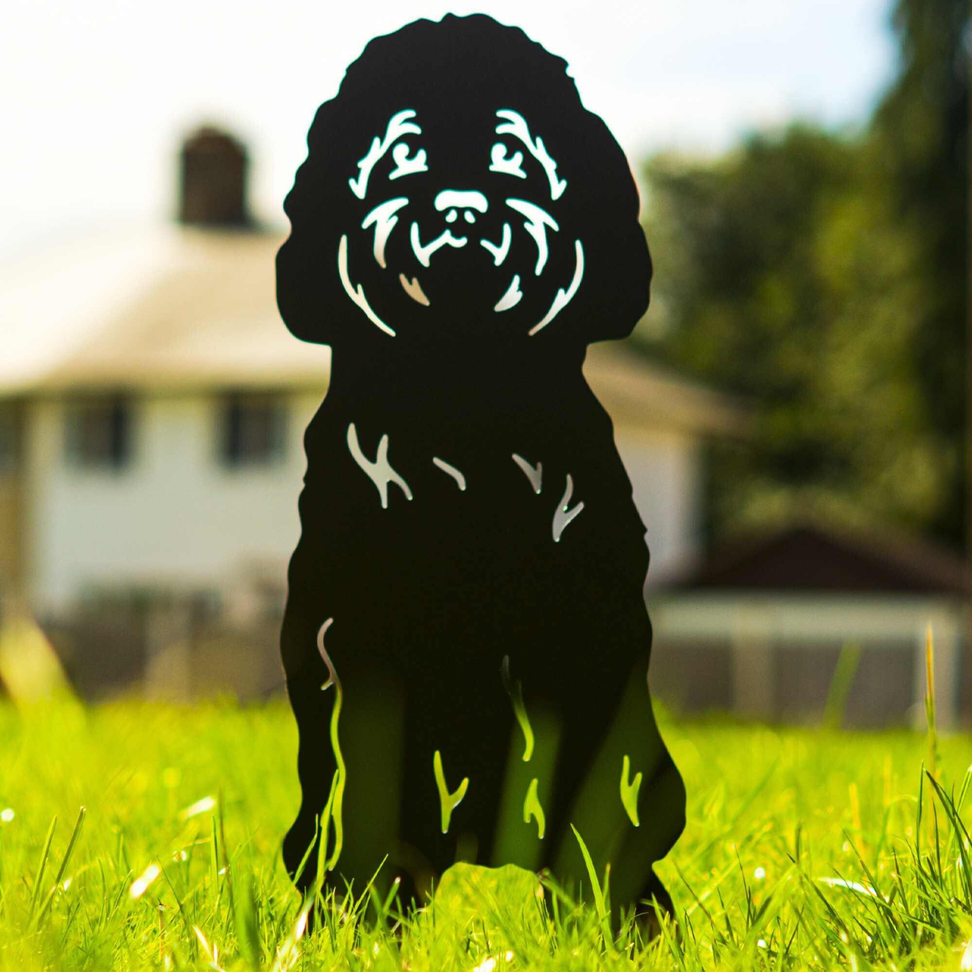 Labradoodle Cockapoo Statue Garden Ornament Christmas Decoration Gift ...
