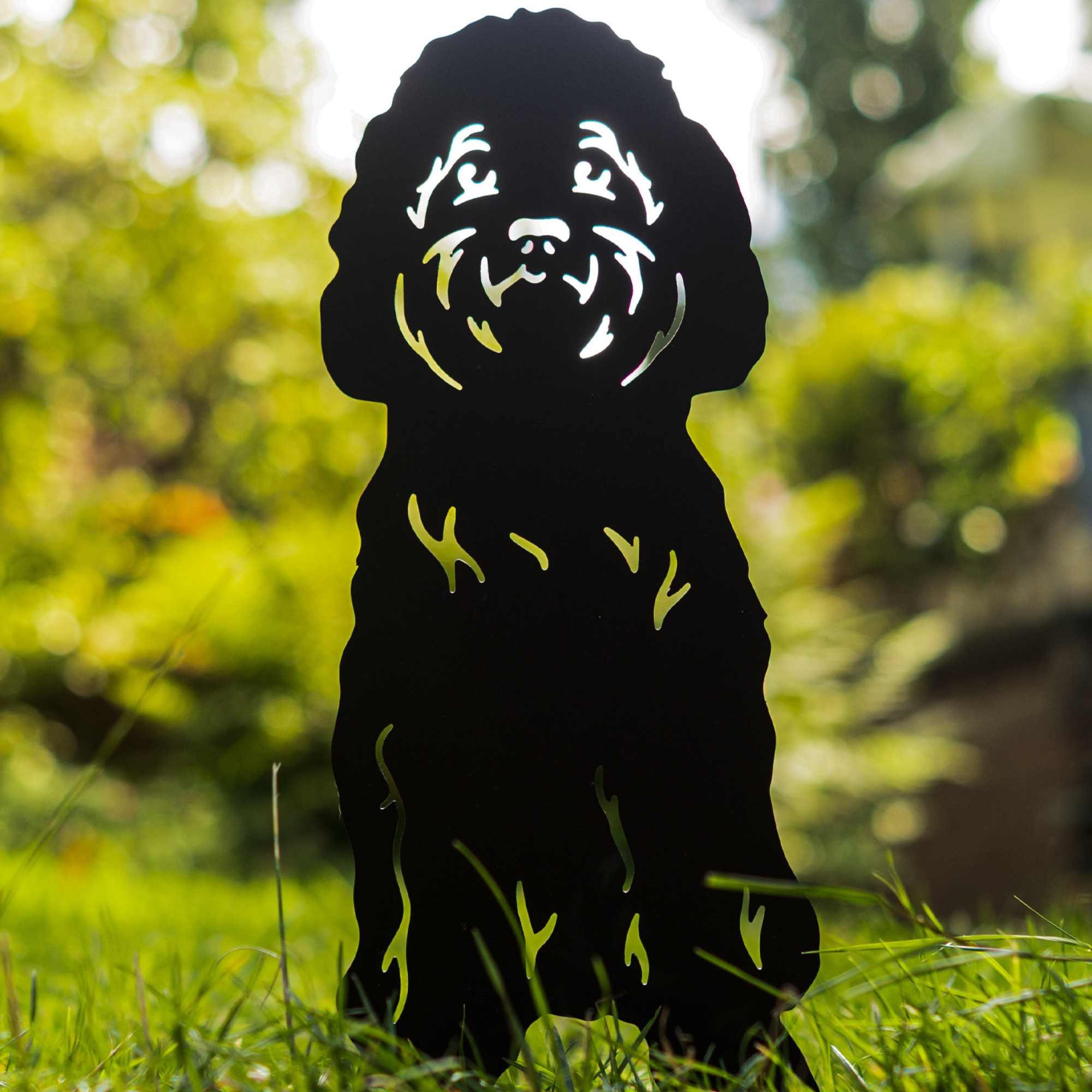 Labradoodle Cockapoo Statue Garden Ornament Christmas Decoration Gift ...