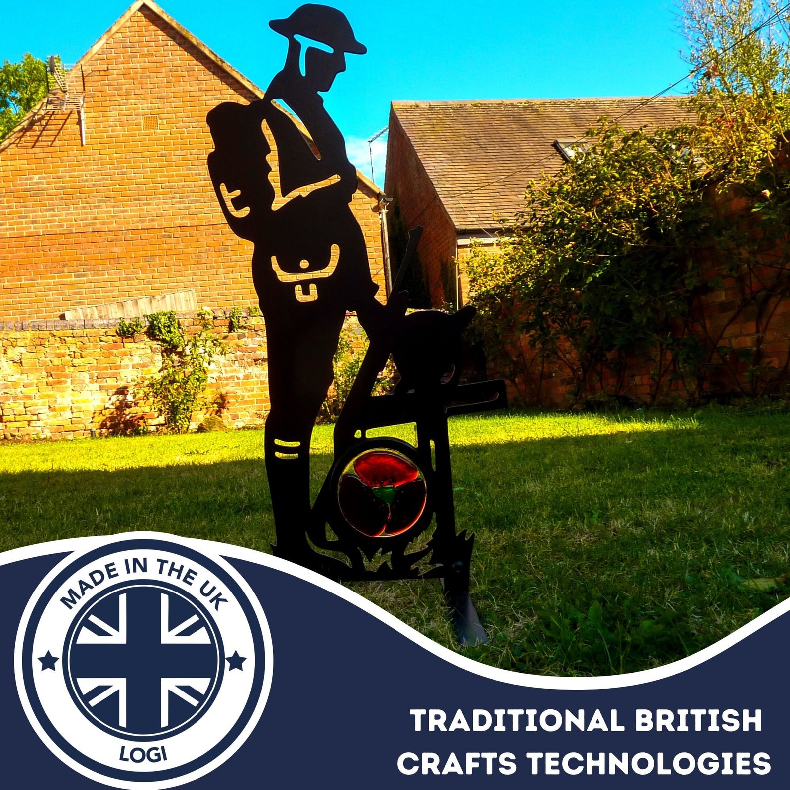 Lest We Forget Soldier Silhouette Military Statue 30x60cm - Etsy