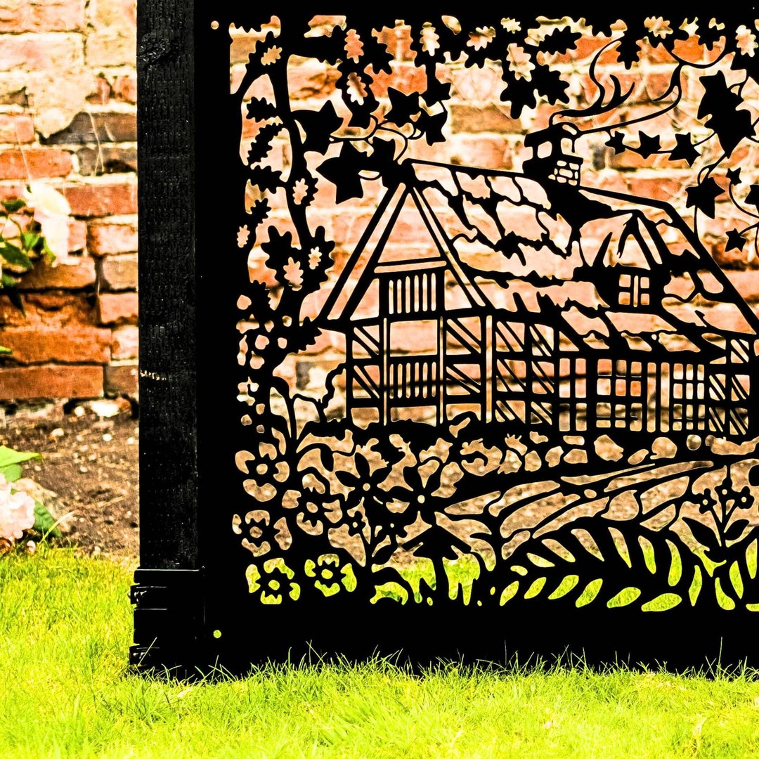 Cottage Garden Metal Fences & Posts, Outdoor Decorative Wall Panels ...