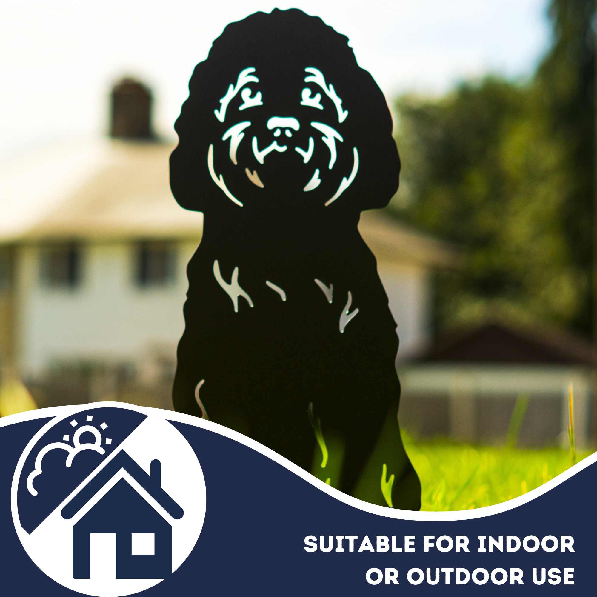 Labradoodle Cockapoo Statue Garden Ornament Christmas Decoration Gift ...