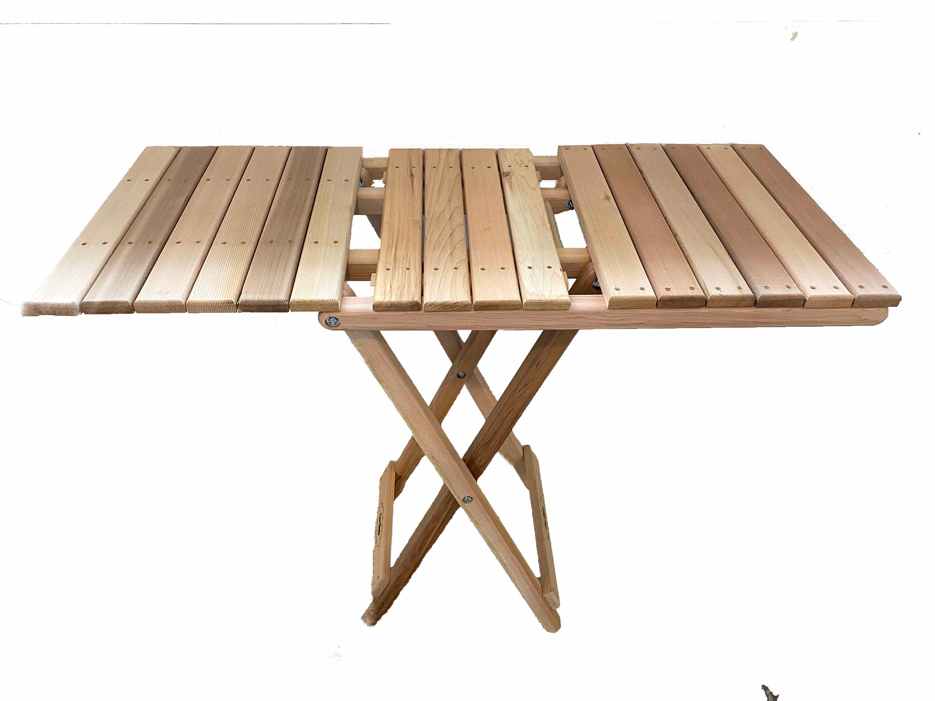 Partyside Table Cedar Folding Table. Cedar Patio Furniture. Camping ...