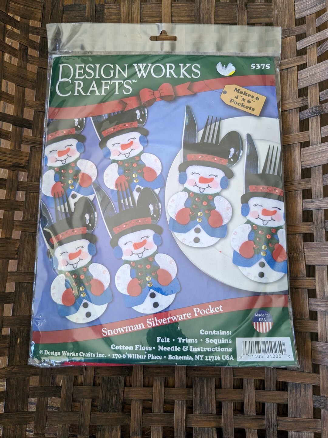 Design Works Crafts | Snowman Silverware Pocket - Etsy