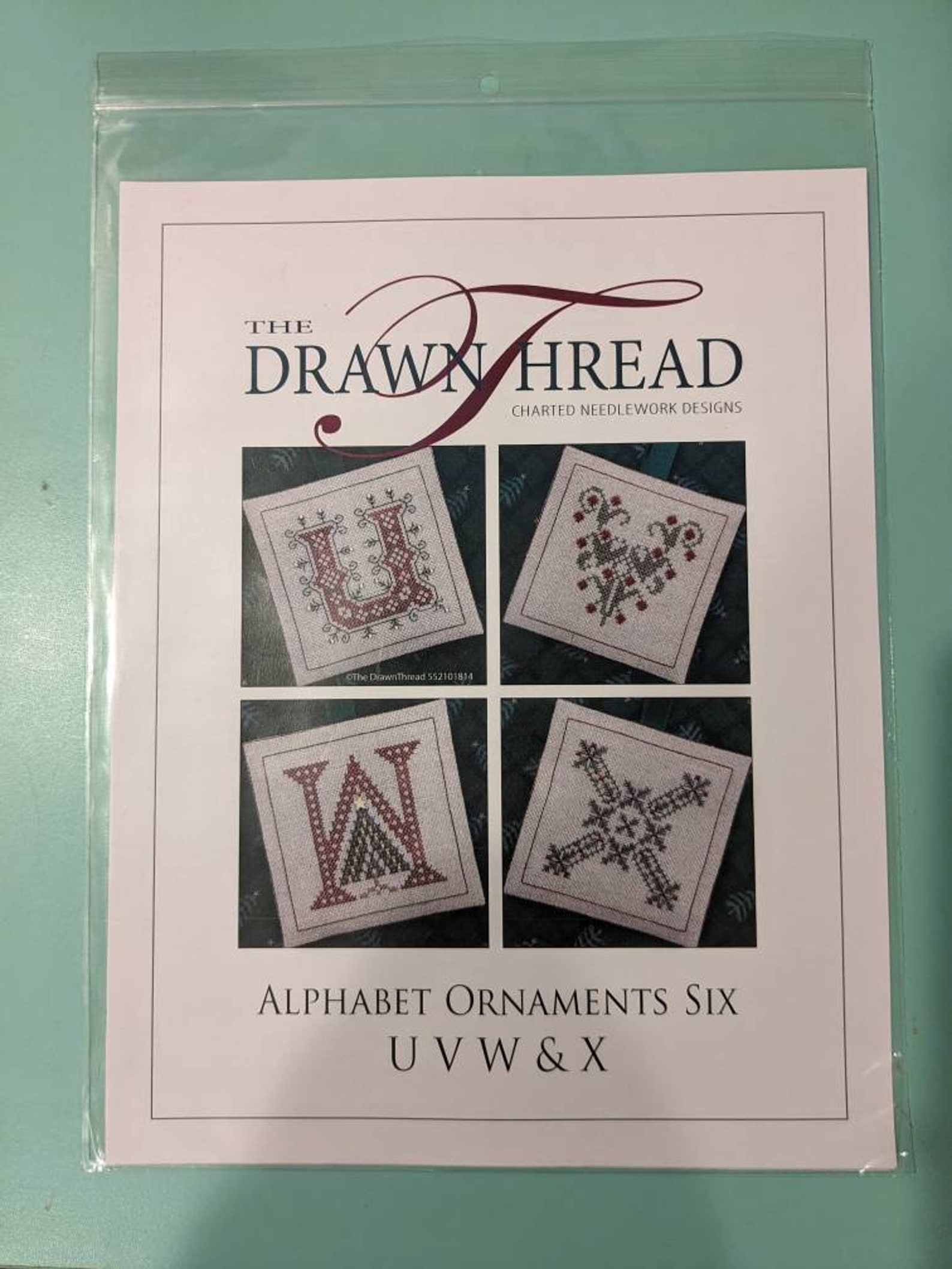 The Drawn Thread | Alphabet Ornaments Six - Etsy