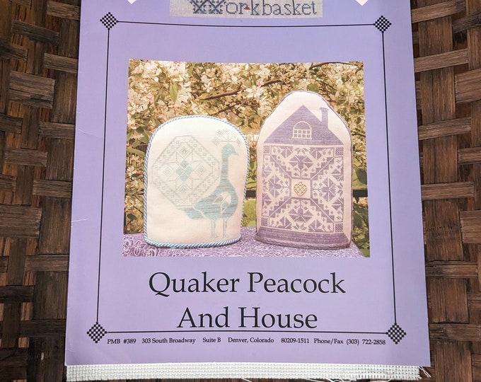 The Workbasket | Quaker Peacock and House - Etsy