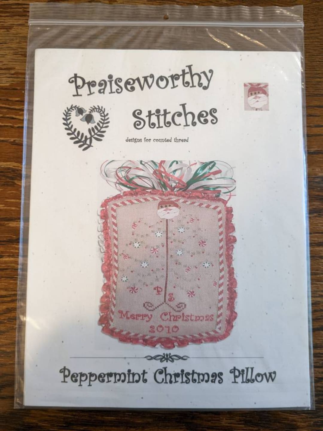 Praiseworthy Stitches | Peppermint Christmas Pillow - Etsy