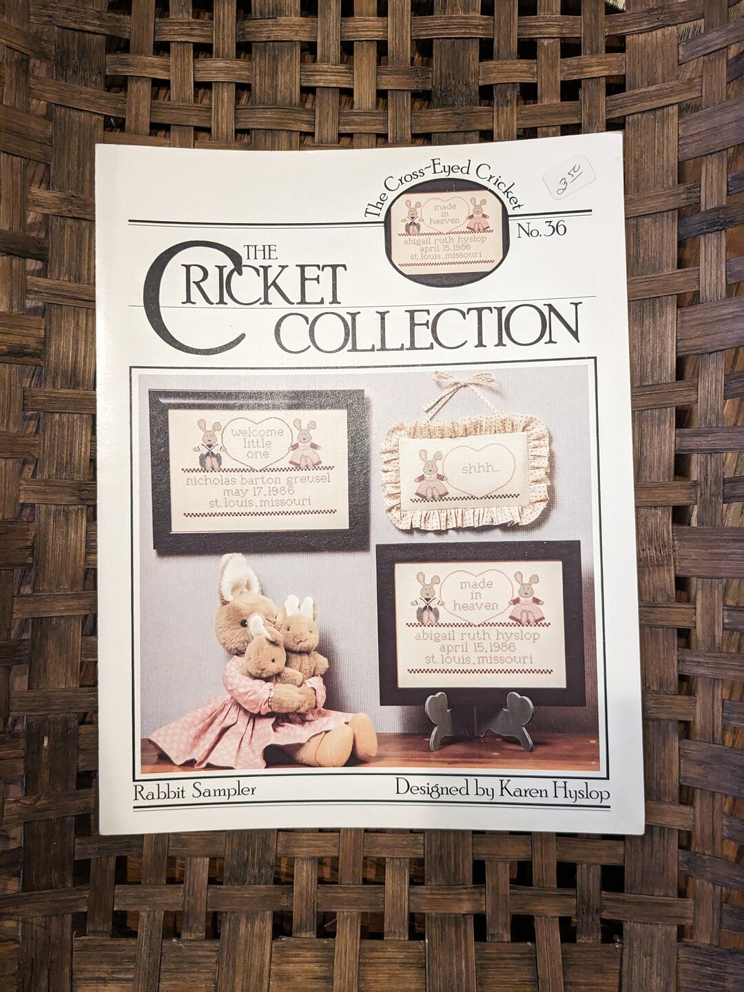 The Cricket Collection | Rabbit Sampler - Etsy