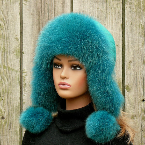 Blue Aviator Hat - Etsy