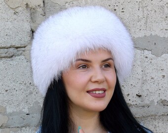 White Fox Head Wrap - Etsy