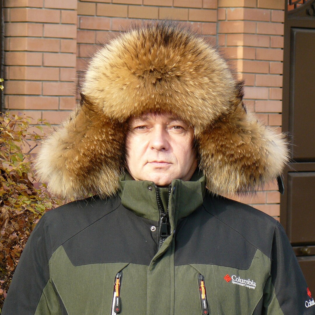 Fur Trapper Hat Men, Ushanka, Winter Fur Hat Men, Warm Fox Fur Aviator ...