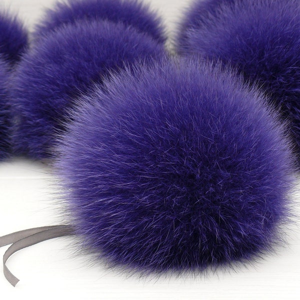 Purple Pom Poms - Etsy