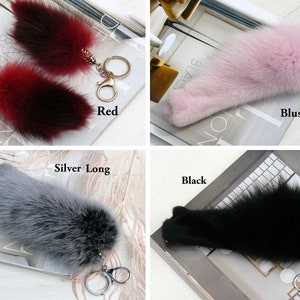 Rabbit Foot Keychain Furry Paws Keychain Lucky Handbag Charm - Etsy