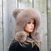 Oversized Raccoon Trapper Hat Women, Fluffy Aviator Hat, Fur Bomber Hat ...