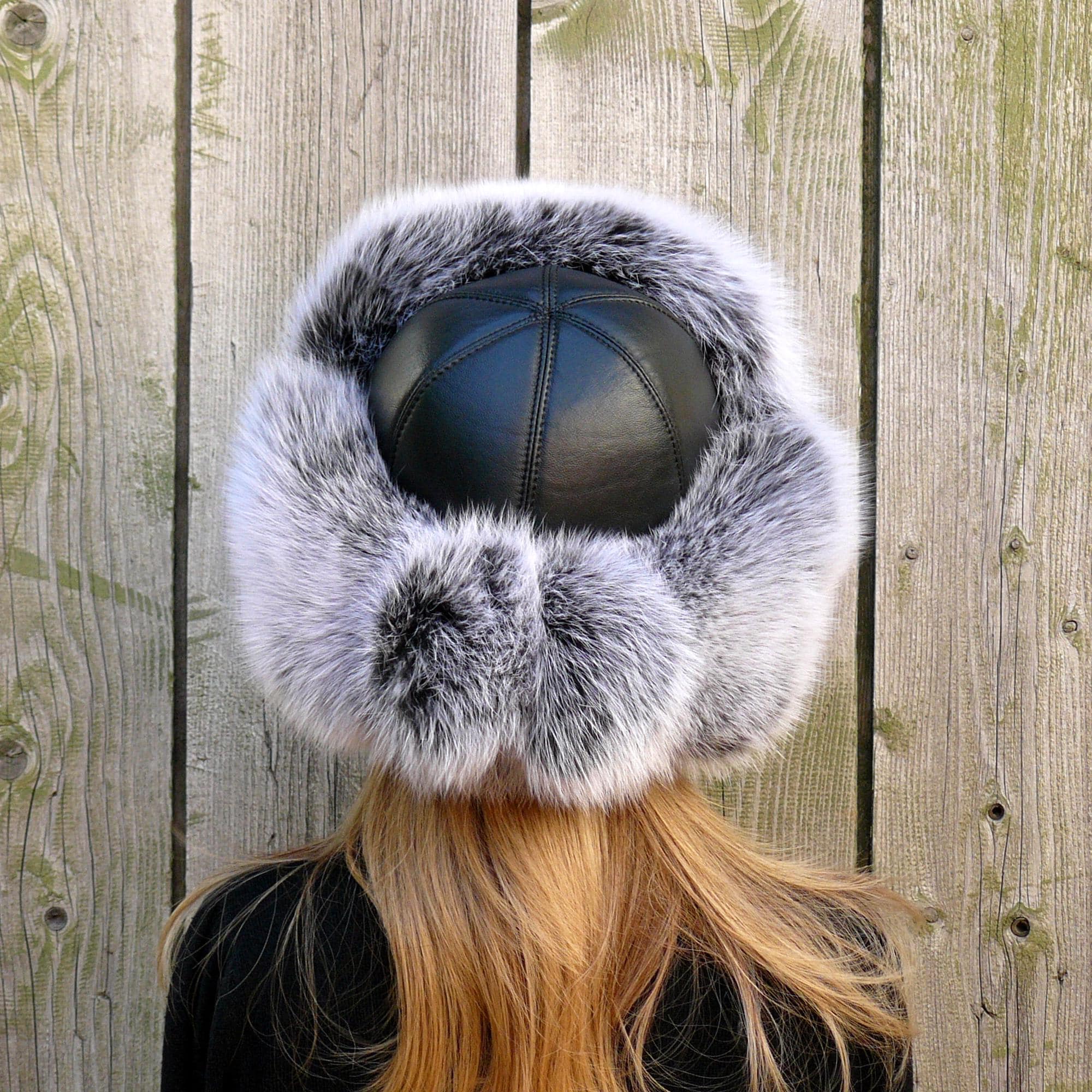 Fur-lined Trapper Hat With Ear Flaps, Aviator Style, Real Fox Fur ...
