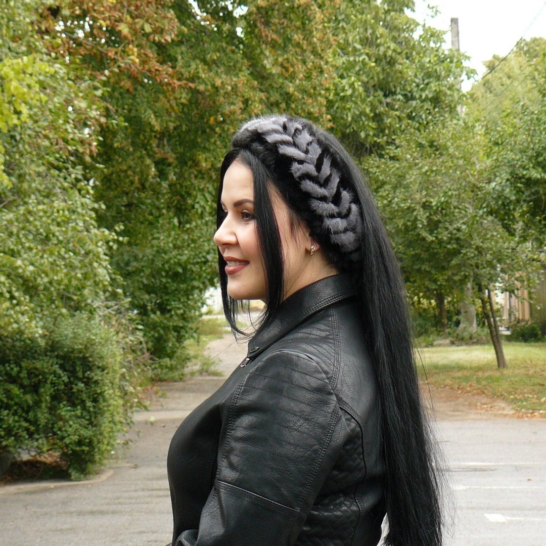 Mink Headband Women, Fur Ear Warmer, Winter Fluffy Fur Headband, Real ...