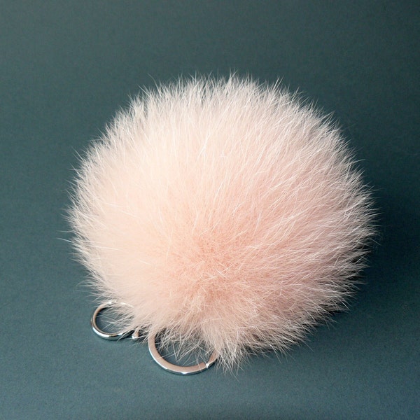 Fox Key Chain Pom Poms - Etsy