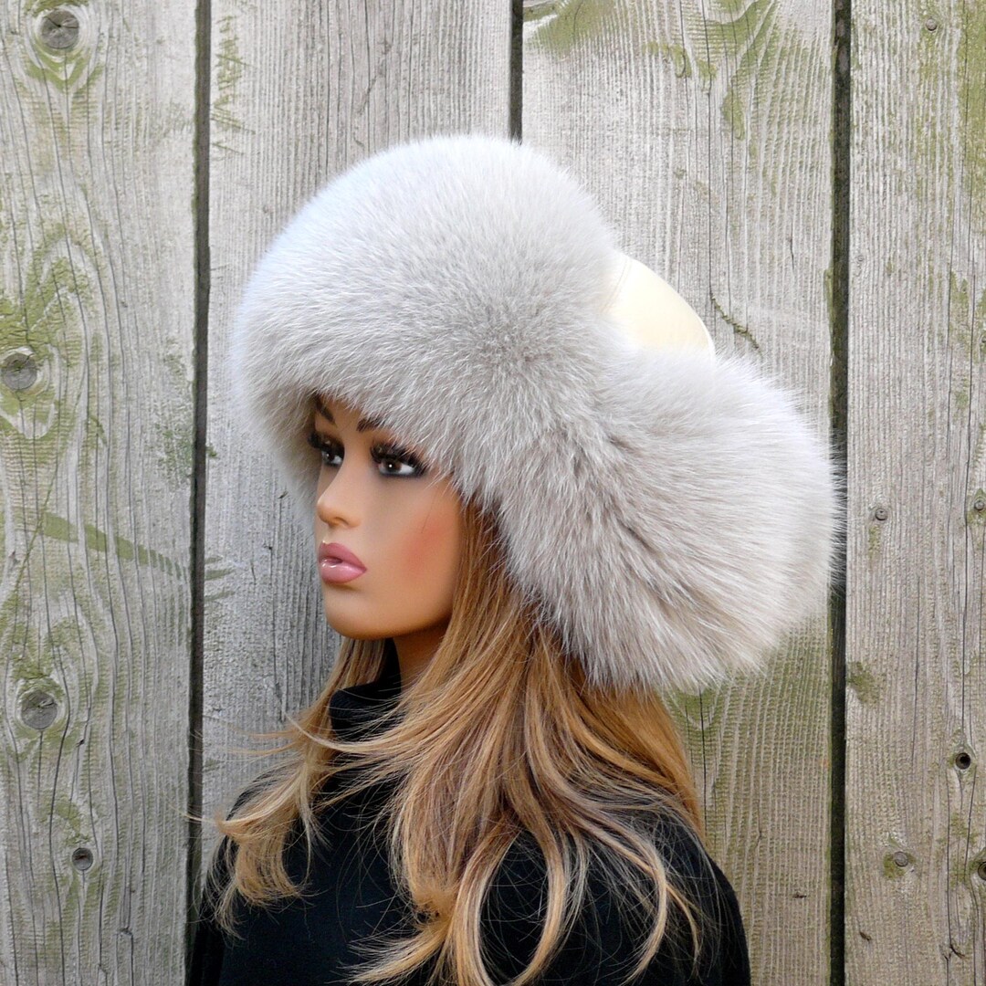 Real Fur Winter Hat, Fur Bomber Hat, Ear Flap Trap Hat, Winter Headwear ...