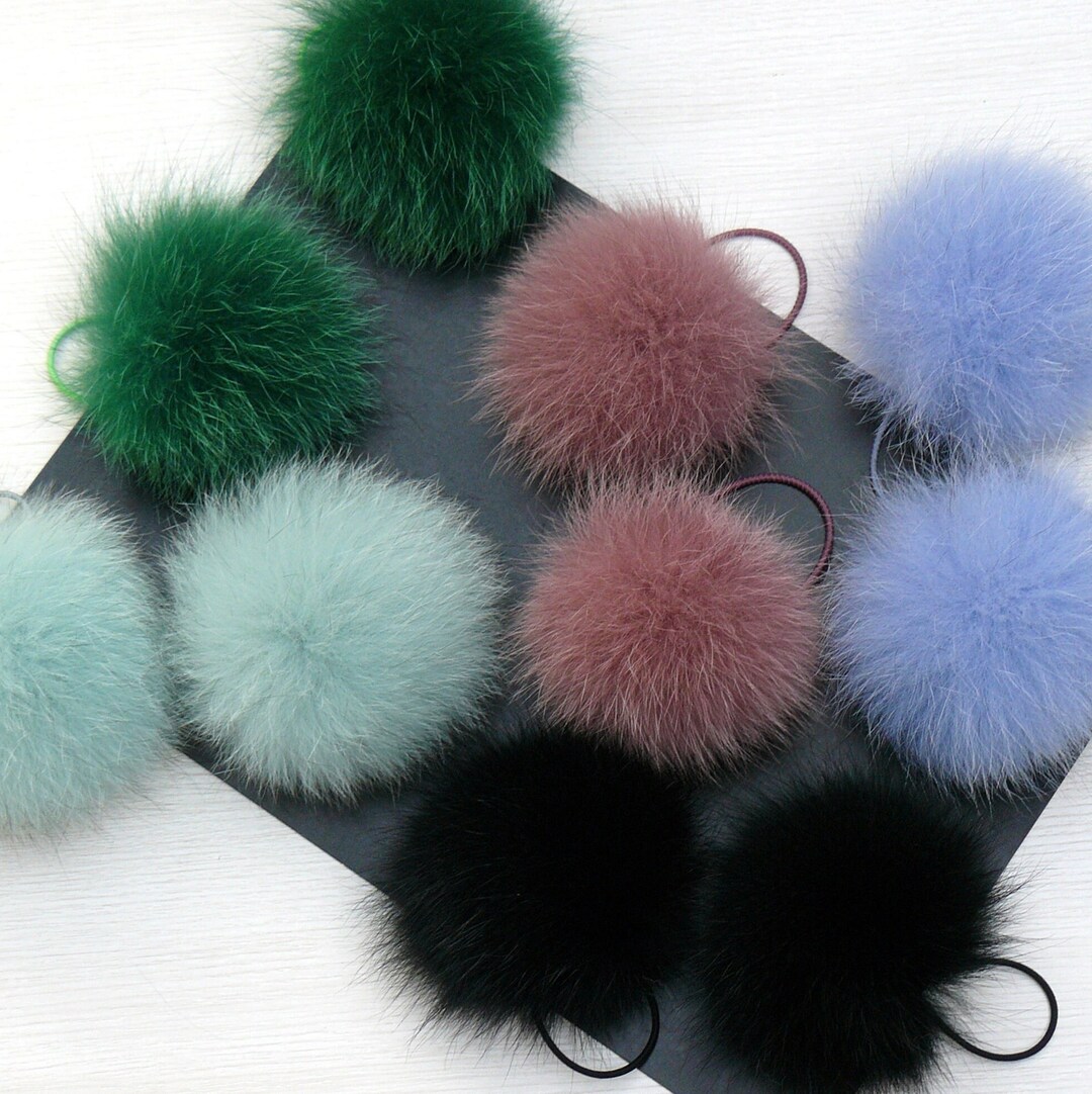 Fur Ponytail Holder, Furry Hair Scrunchies, Hair Accessories, Fuzzy ...