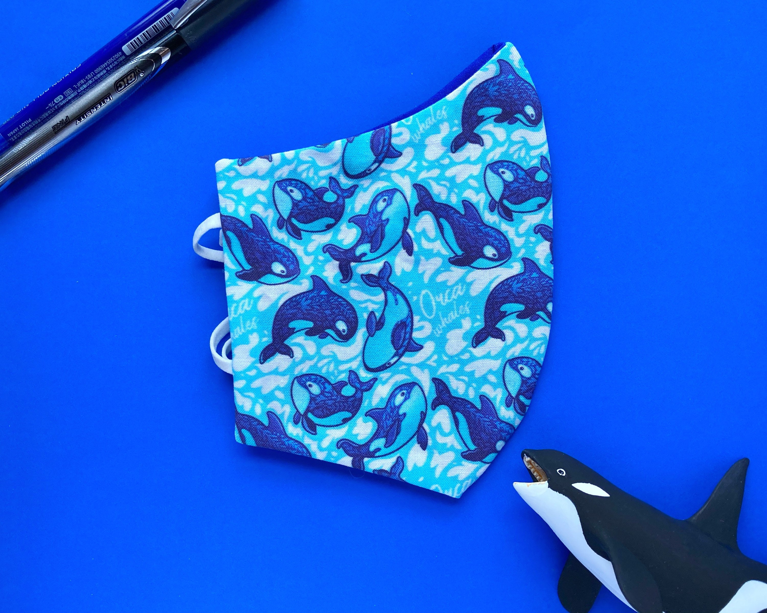 Orca Face Mask Orca Whale Face Mask 100% Cotton Face Mask | Etsy